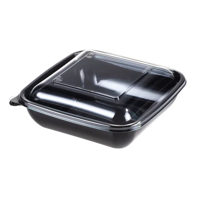 Kvadratna posodica s pokrovom - Almima Embal d.o.o.