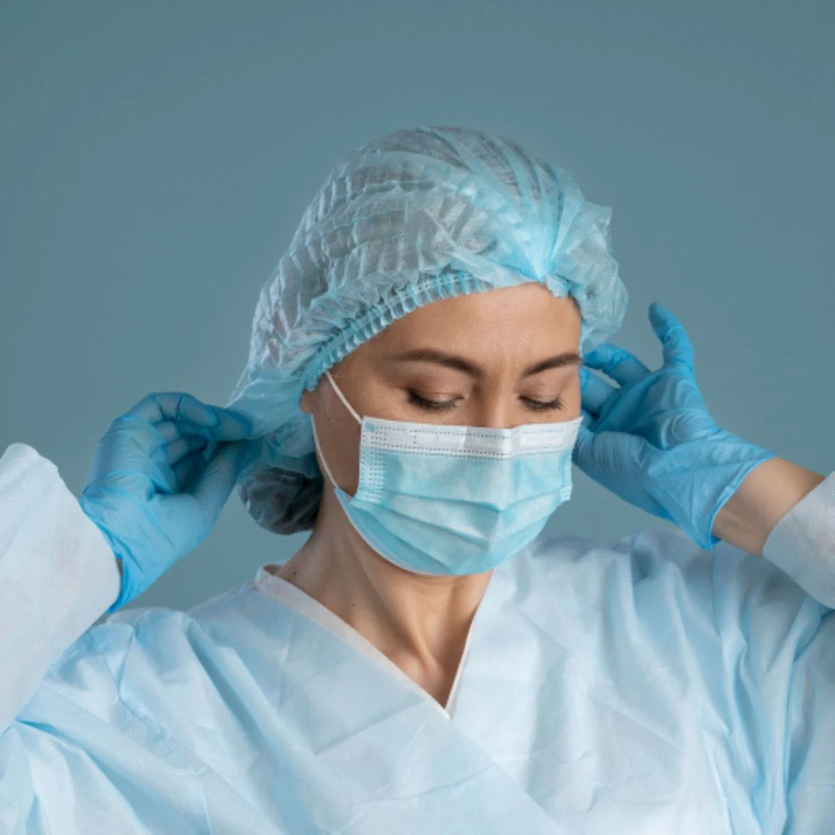 Zaščitna kapa z elastiko, za enkratno uporabo - Almima Embal d.o.o.